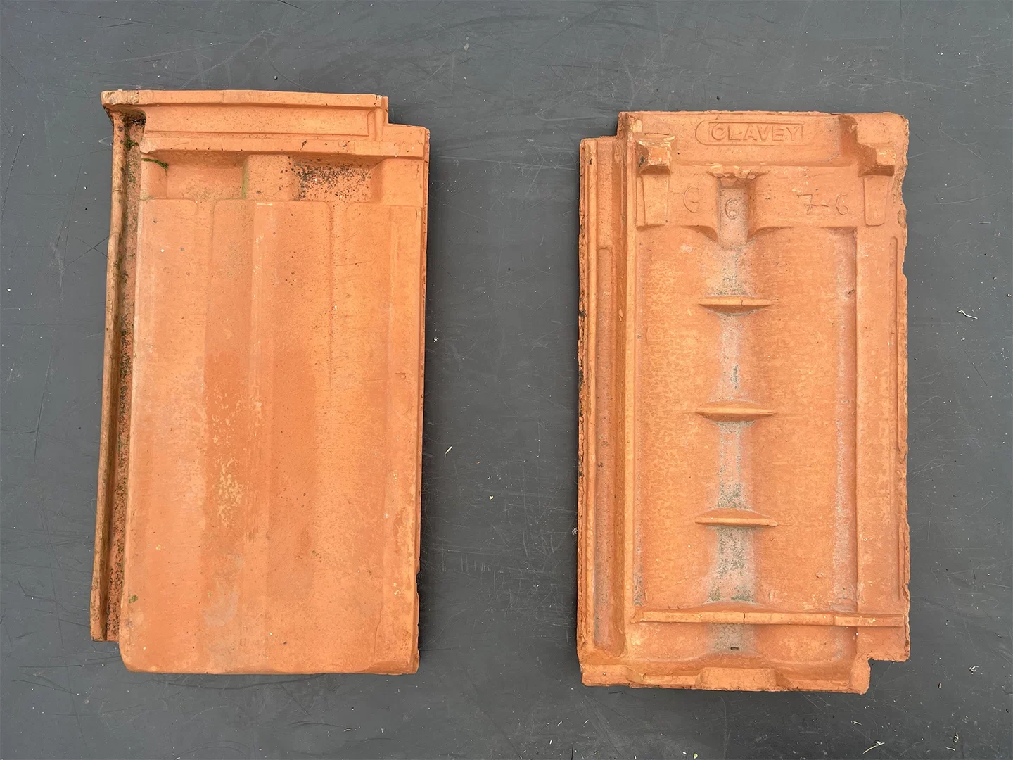 Clavey orange - Tuiles d'occasion