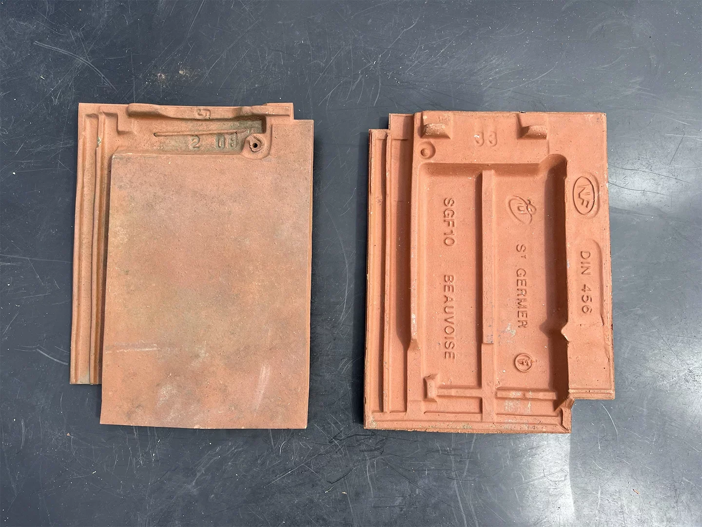 St germer Beauvoise SGF 10 orange - Tuiles d'occasion