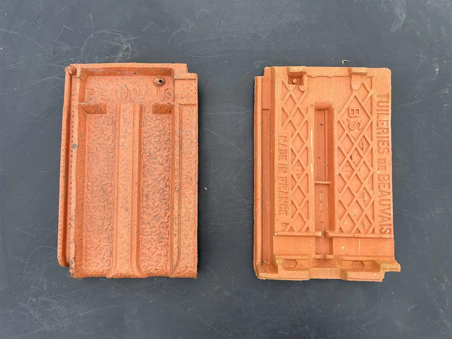 Beauvais BS grain de riz orange - Tuiles d'occasion